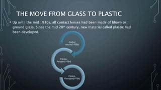 History and Evolution of RGP CONTACT LENSES. | PPTX