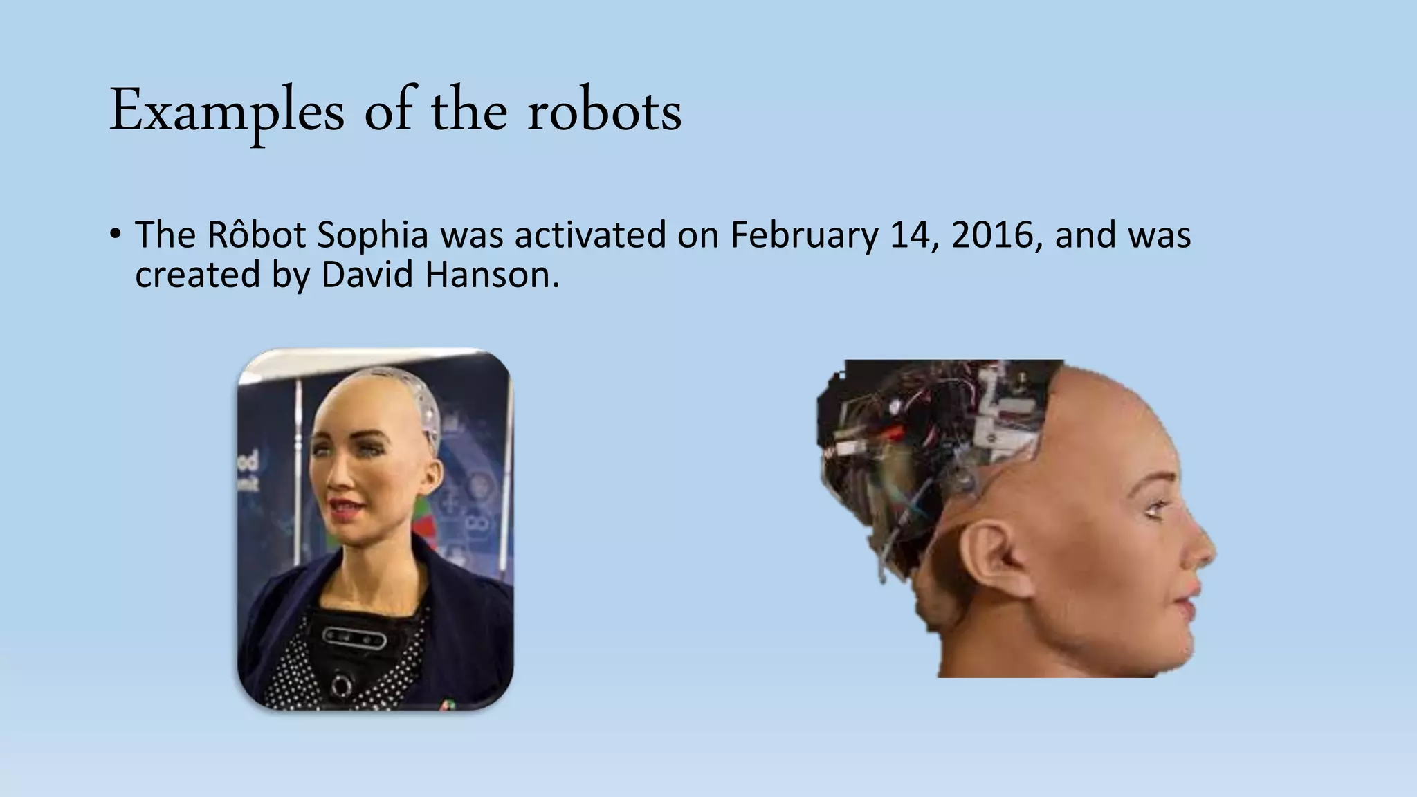 Evolution of robots | PPTX | Robotics | Technology & Computing