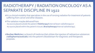Evolution of RT in Modern Medicine .pptx