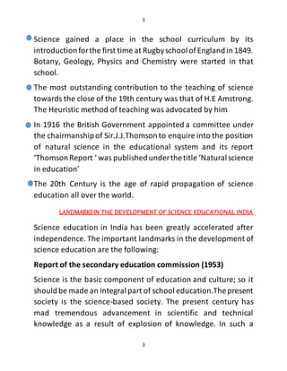 Evolution of science education | DOCX