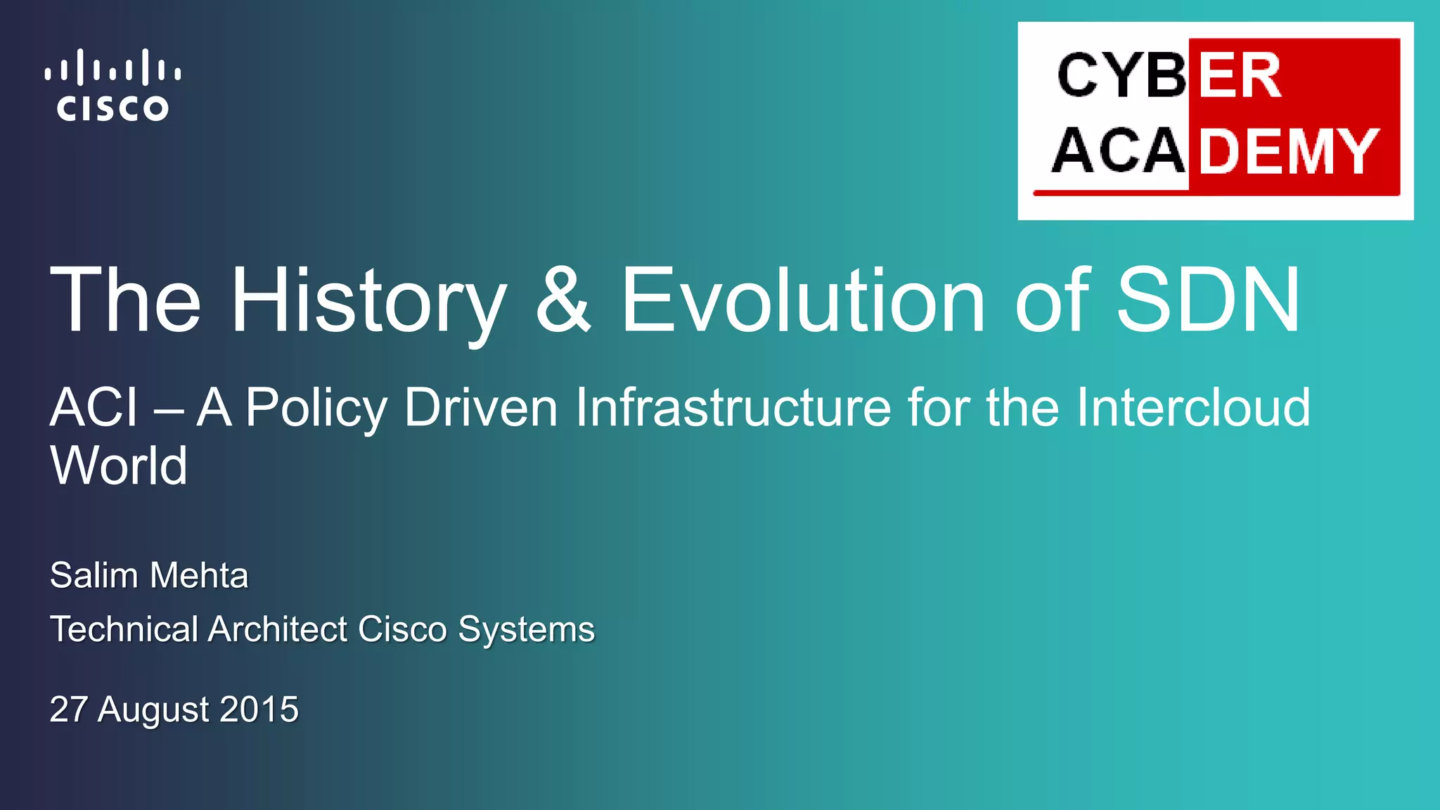 The History and Evolution of SDN | PPTX