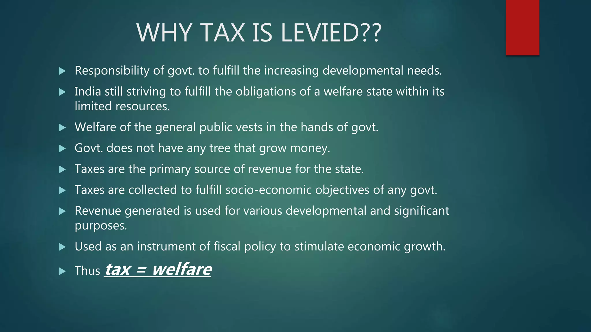 Evolution of service tax in india | PPTX