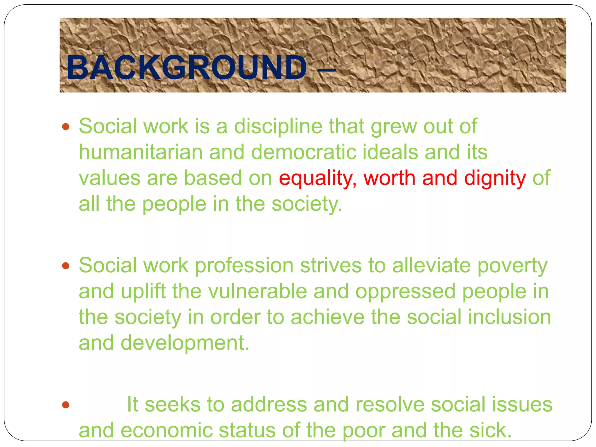 Evolution of social work education in india | PPTX