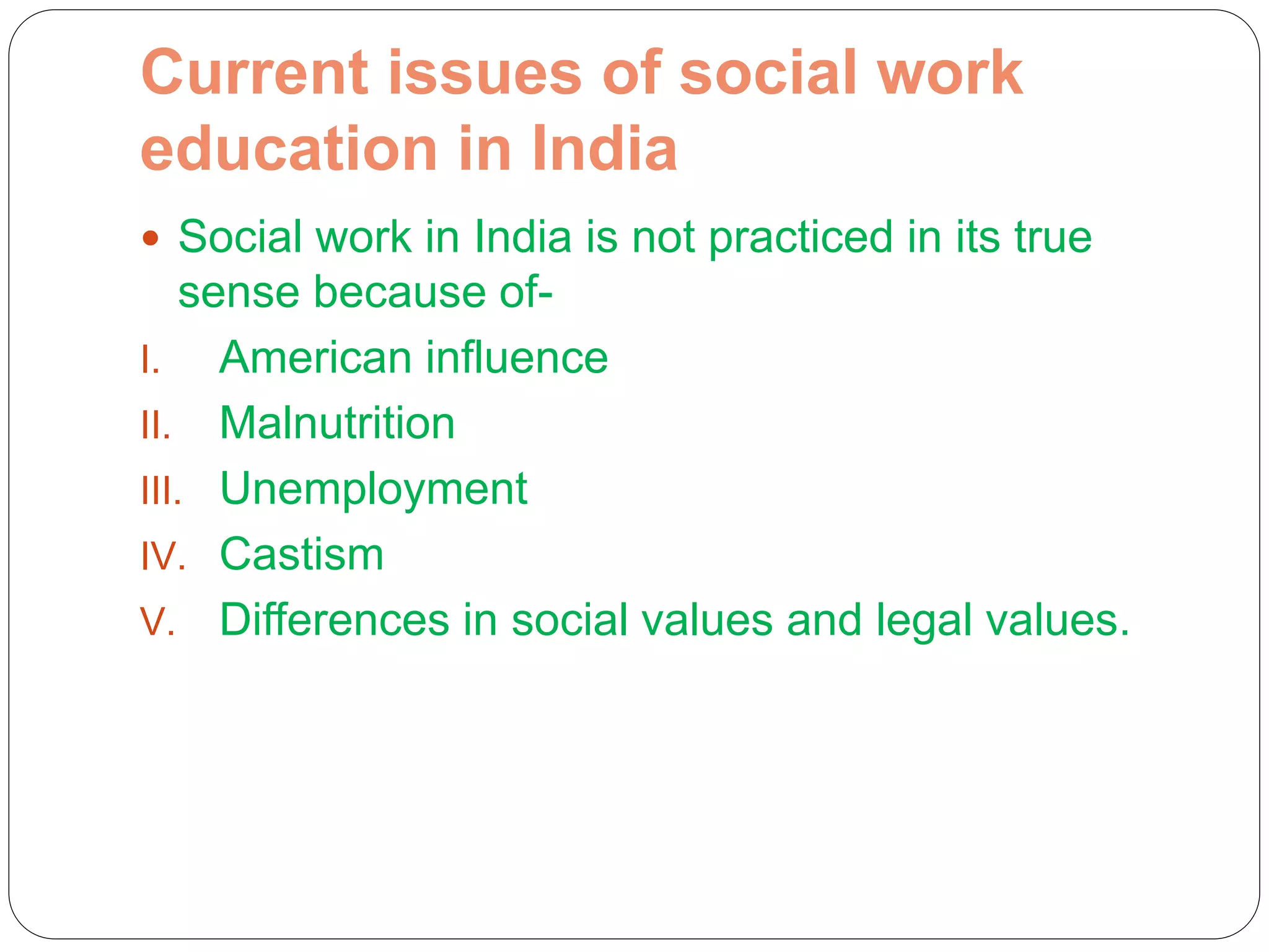 Evolution of social work education in india | PPTX