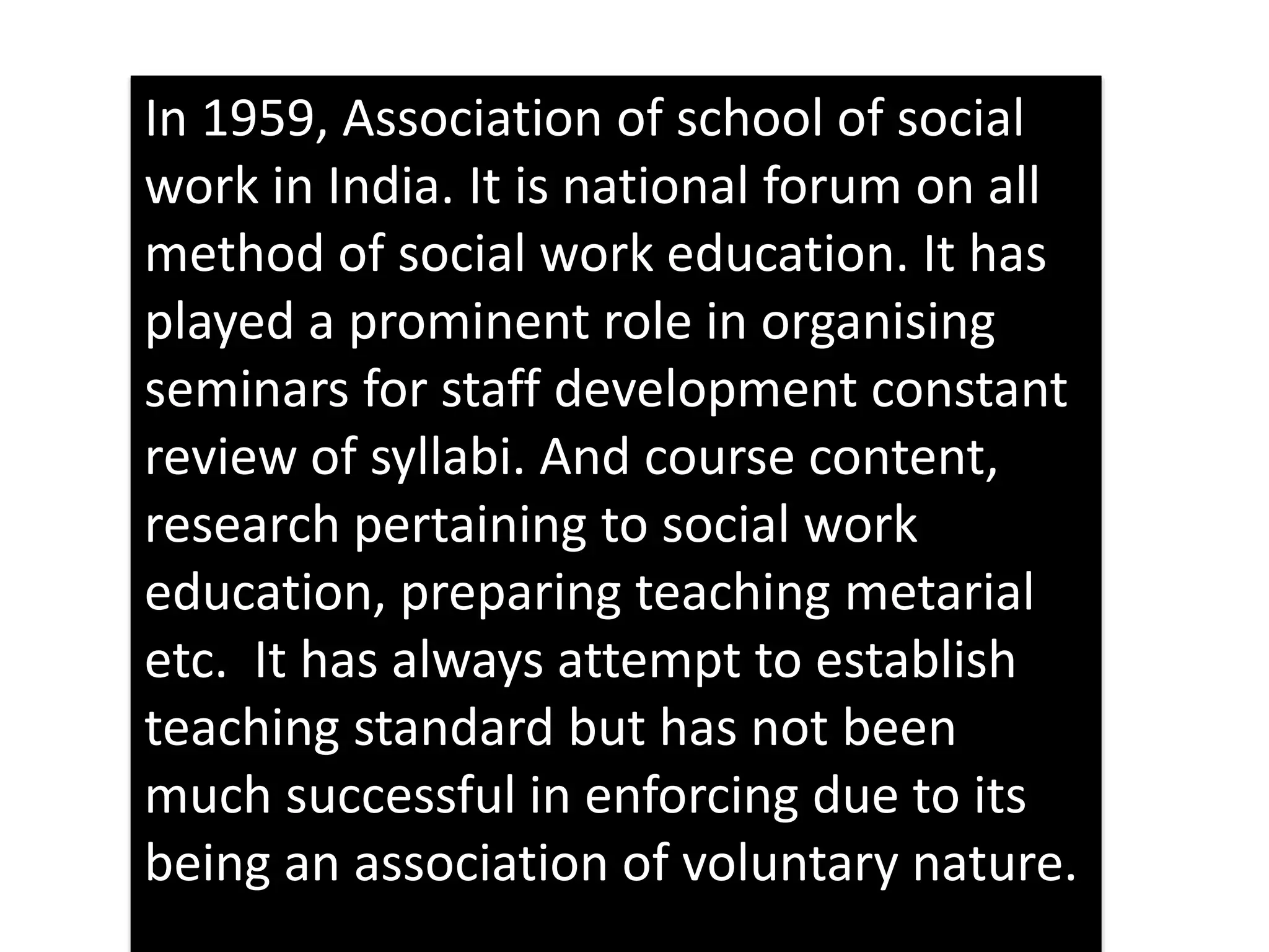 Evolution of social work education in india 2 | PPT
