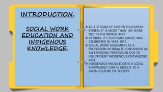 Evolution of social work education in India | PPTX