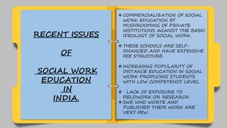 Evolution of social work education in India | PPT