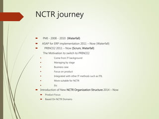 Evolution of Software Engineering in NCTR Projects | PPTX