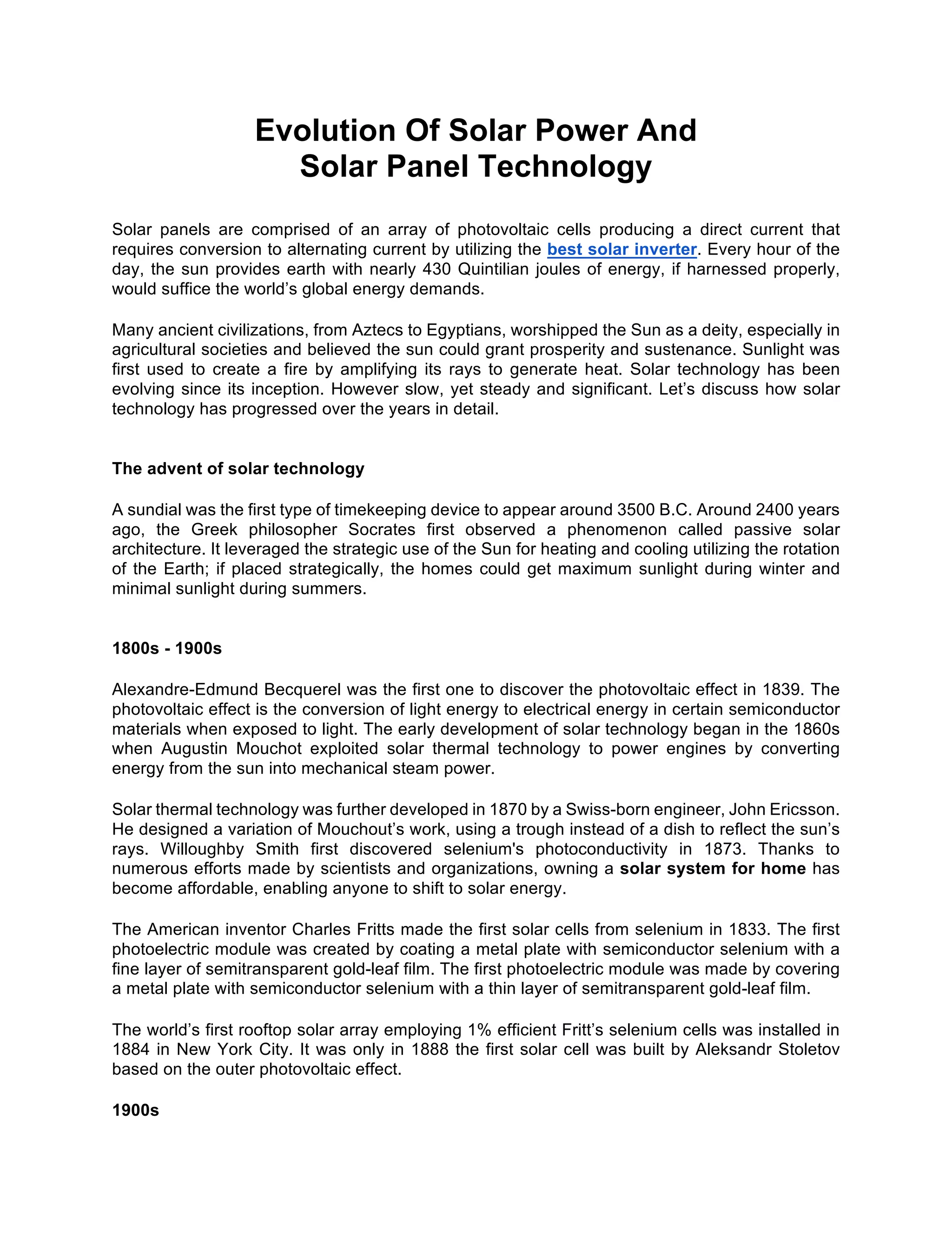 Evolution Of Solar Power.pdf