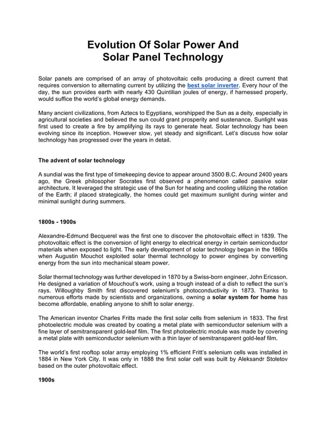 Evolution Of Solar Power.pdf