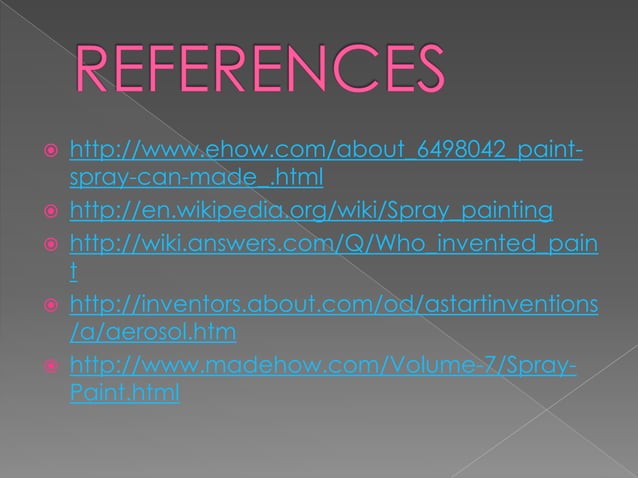 Evolution of Spraypaint and the Can | PPTX