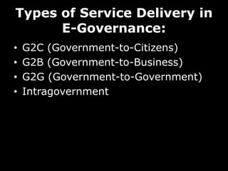 Evolution of study of e governance | PPTX