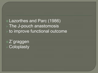 Evolution of surgery in colorectal cancer | PPTX