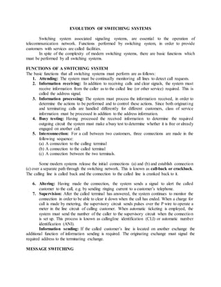 Evolution of switching systems | DOCX