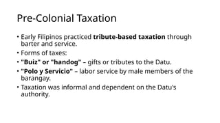 EVOLUTION OF TAXATION IN THE PHILIPPINES.pptx