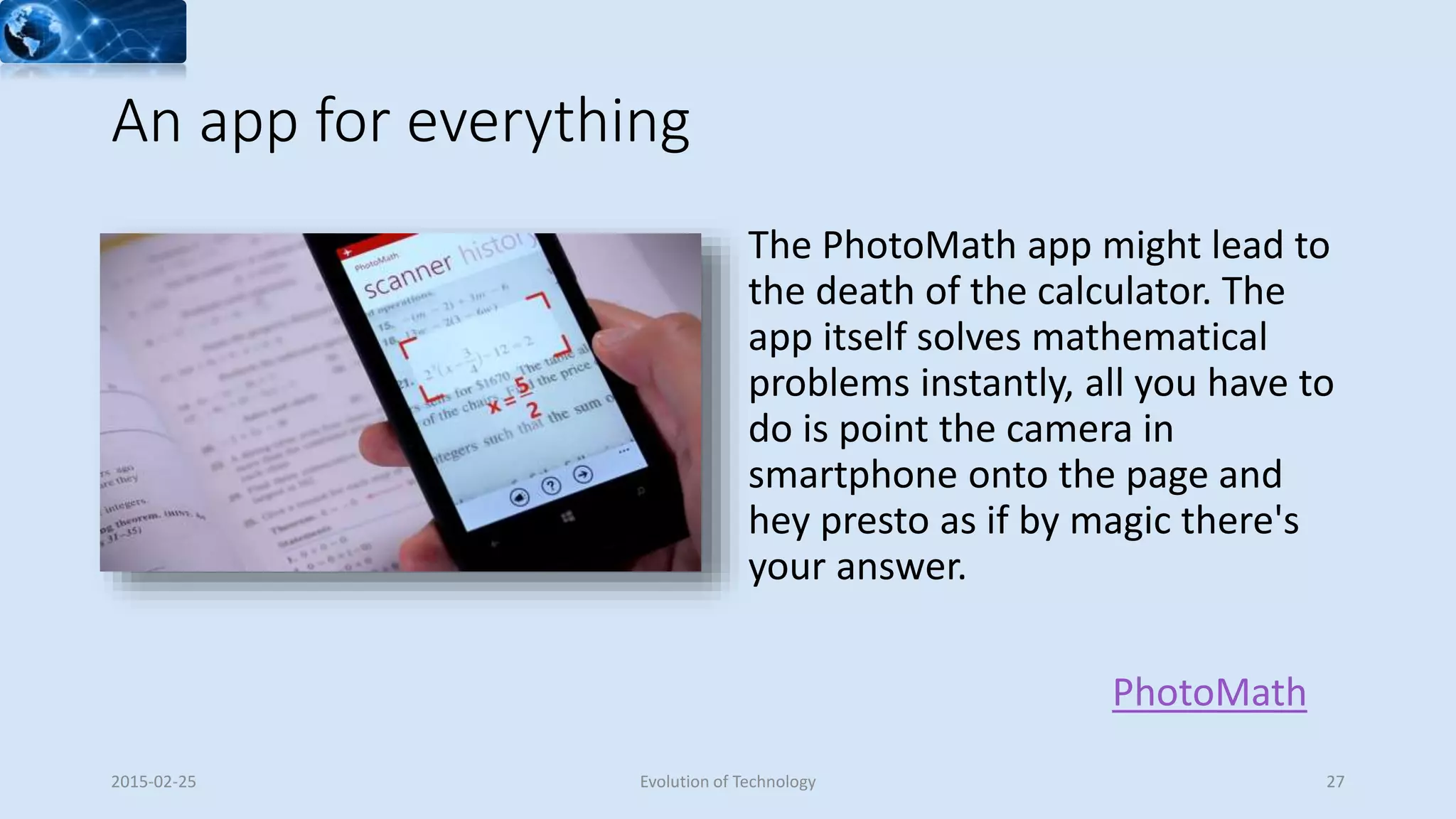 Evolution of technology ima 20150224 | PPT