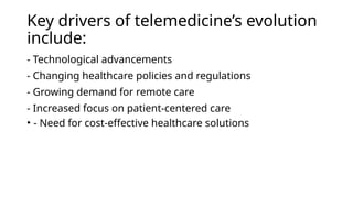 Evolution of Telemedicine and e sanjeevani.pptx