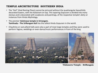 History of Architecture - Evolution of Temples - Southern India | PDF