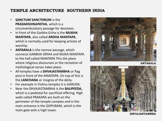History of Architecture - Evolution of Temples - Southern India | PDF