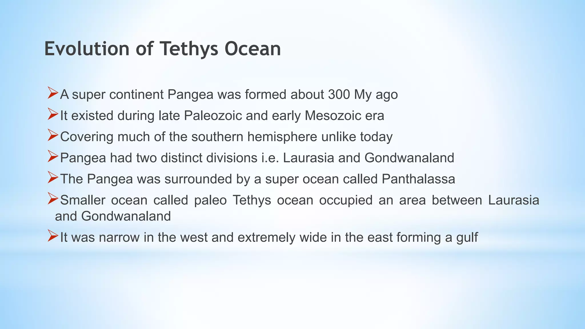 Evolution of tethys | PPTX