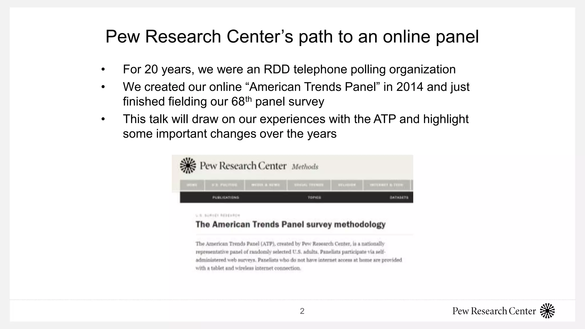 Evolution of the American Trends Panel | PPTX