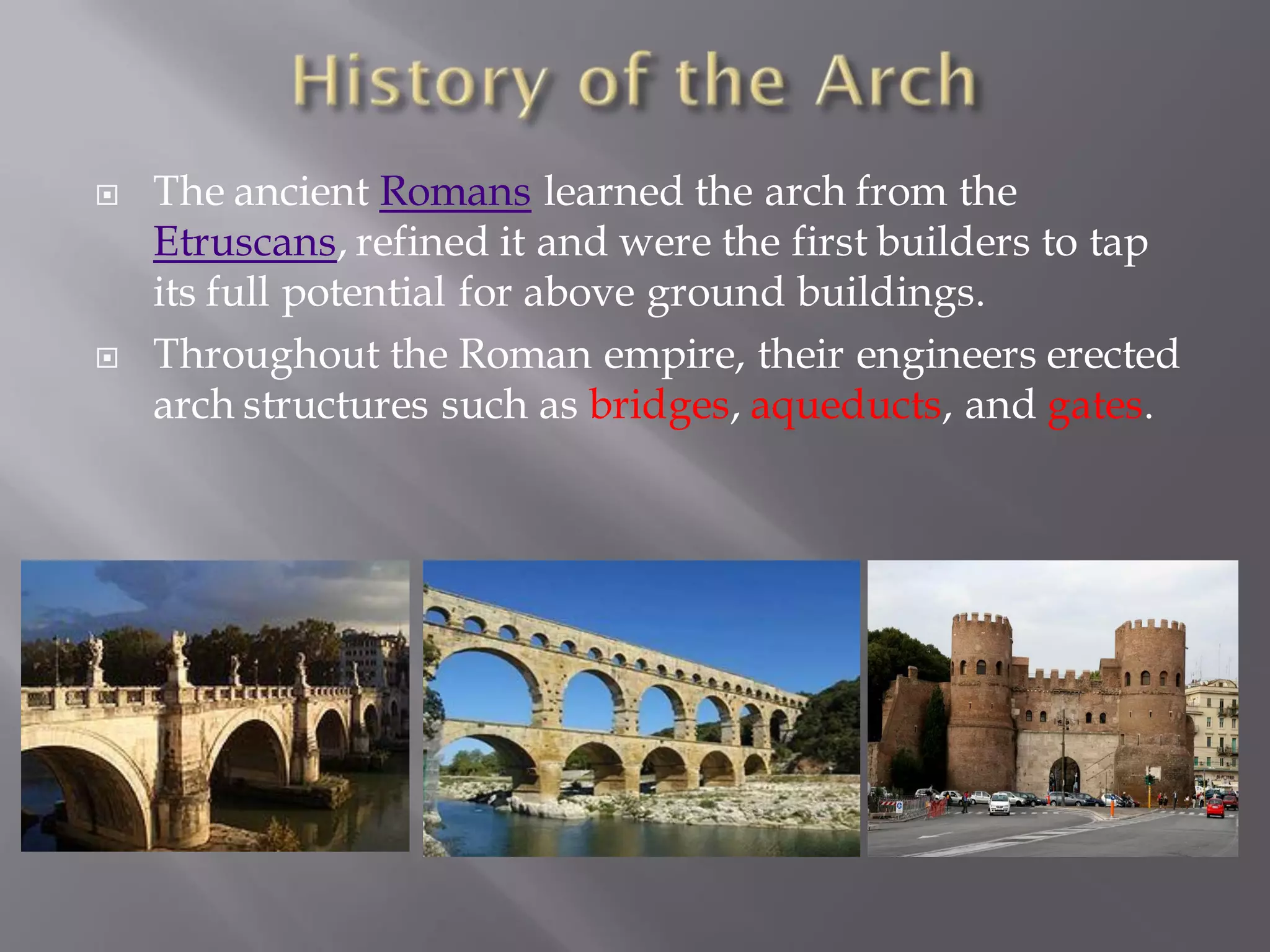 Evolution of the arch | PDF