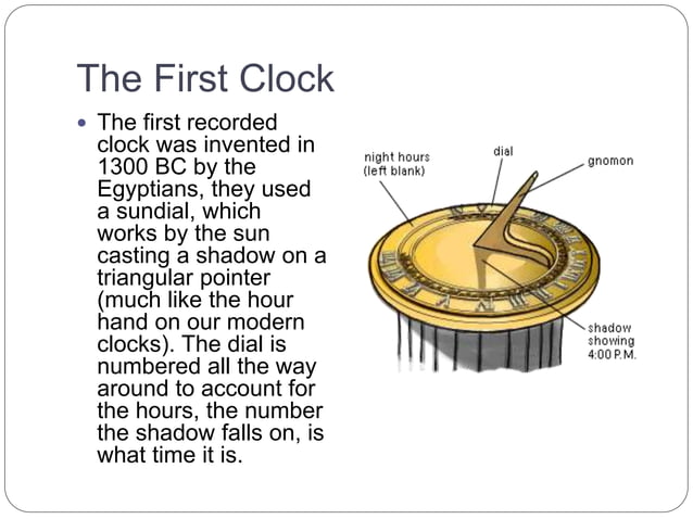 Evolution of the clock | PPTX