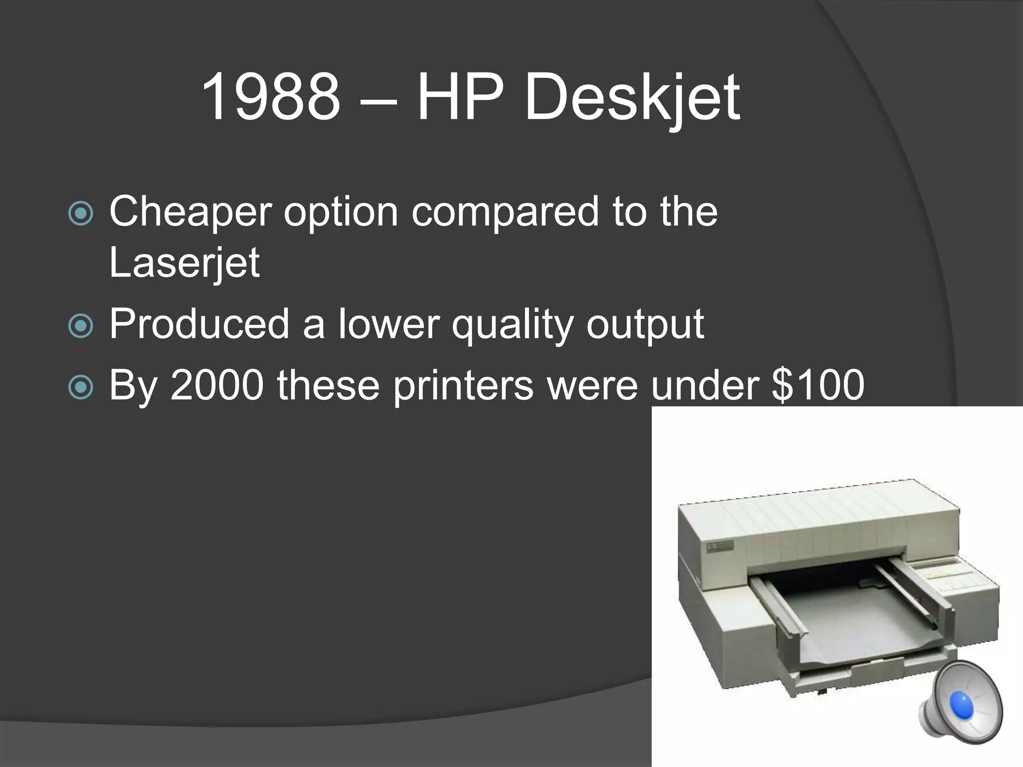 Evolution of the computer printer | PPTX