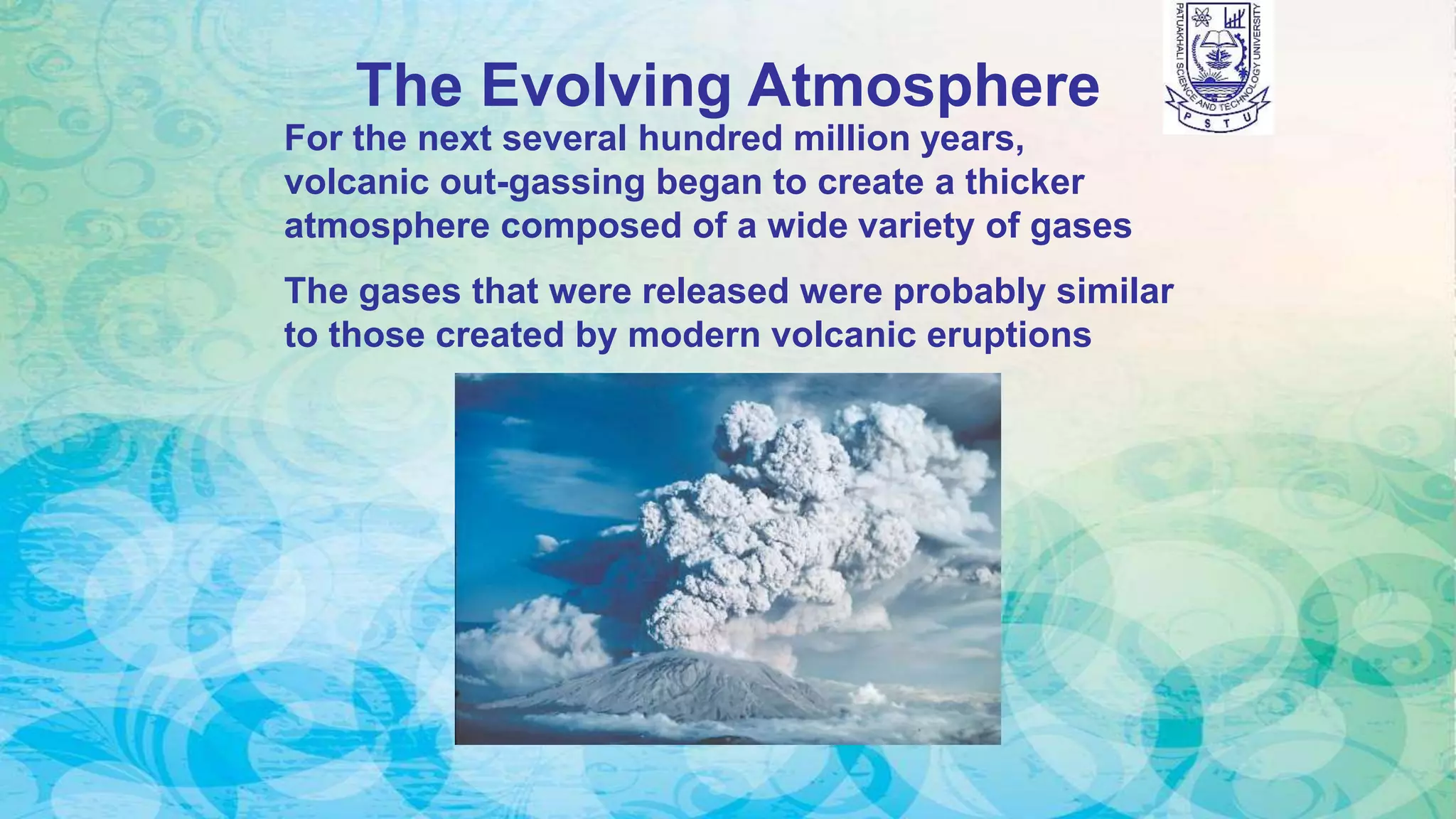Evolution of the earth | PPTX