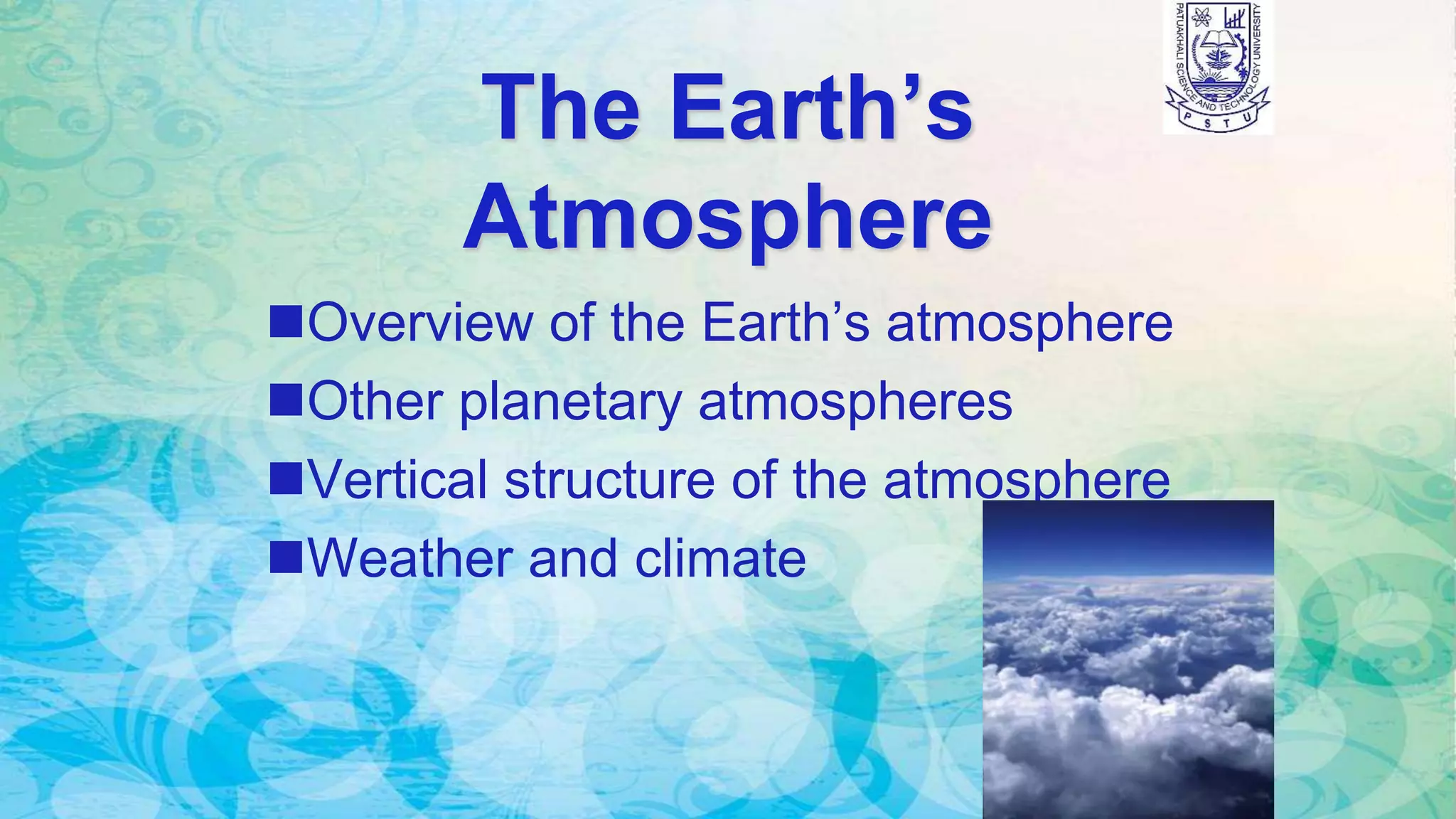Evolution of the earth | PPTX