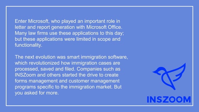Evolution of the immigration case management software! | PPT