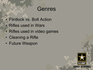 Evolution Of The Infantry Rifle(1) | PPT