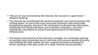 Evolution of the internet | PPT