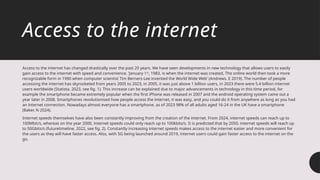 Evolution of the internet and how technology impacts our lives | PPT