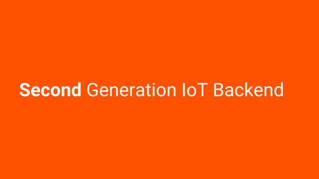 Evolution of the IoT backend platform. From a monolith to microservices ...