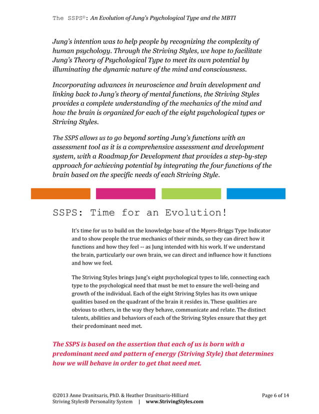 Evolution of the Jung's Typology and the Myers-Briggs Type Indicator ...