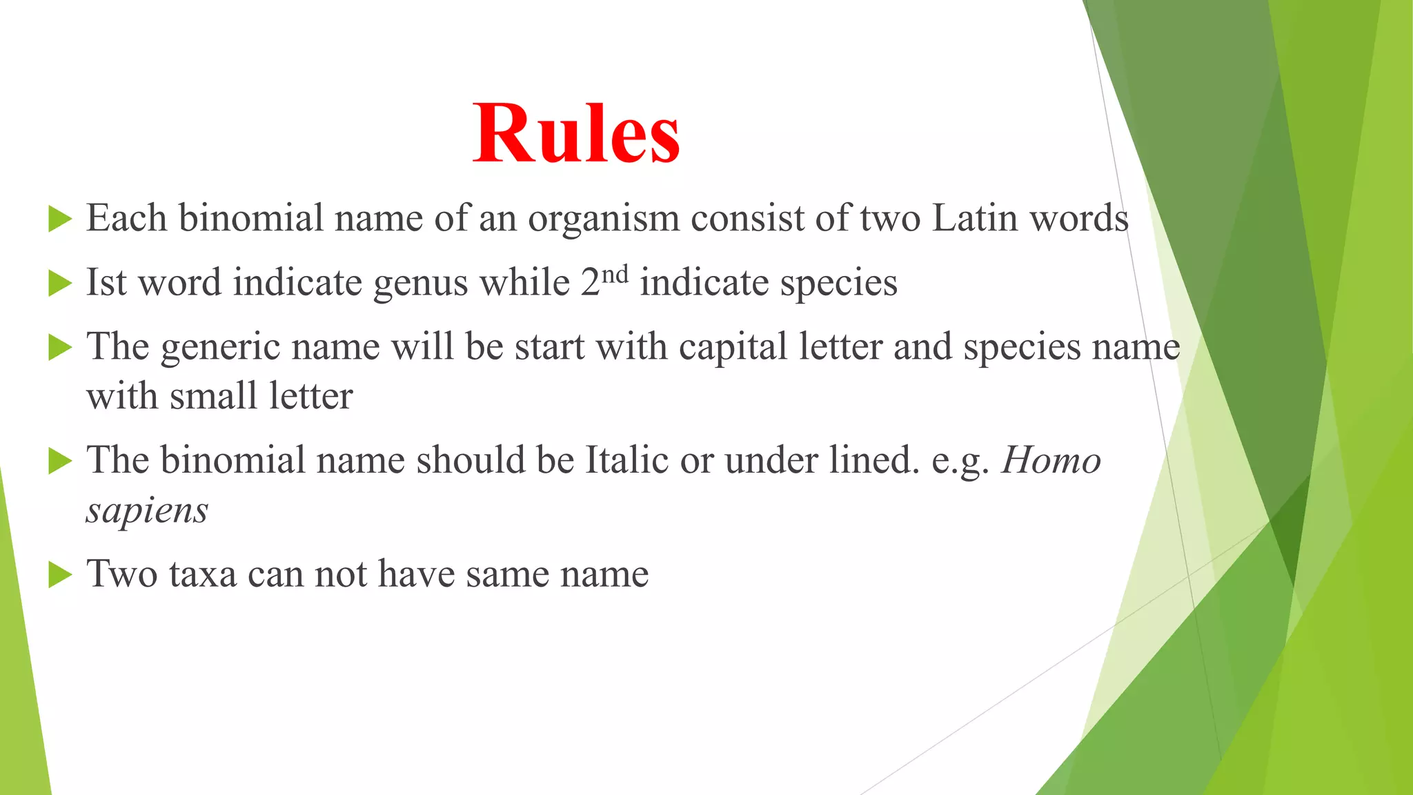Evolution of theory of nomenclature | PPTX
