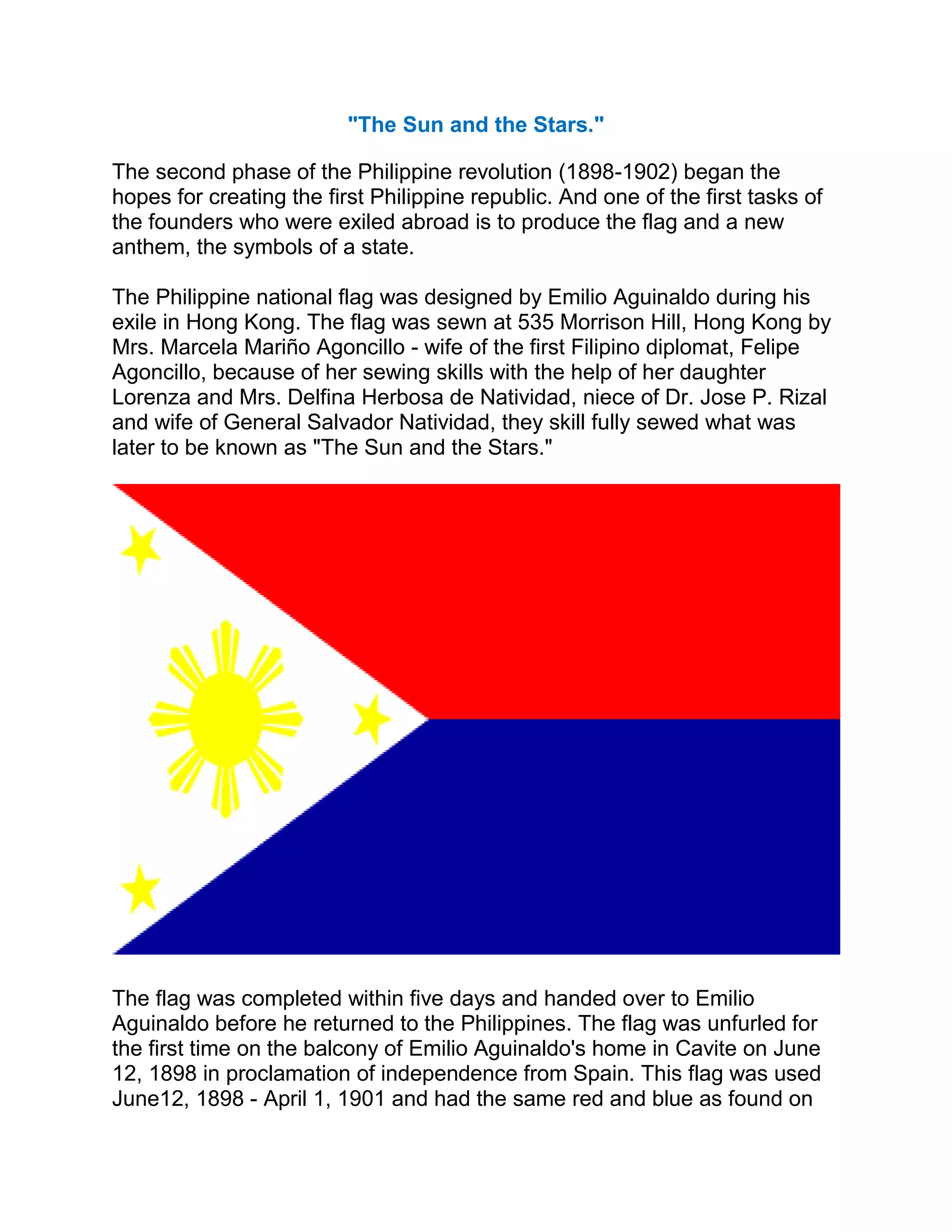 Evolution of the Philippine Flag | PDF