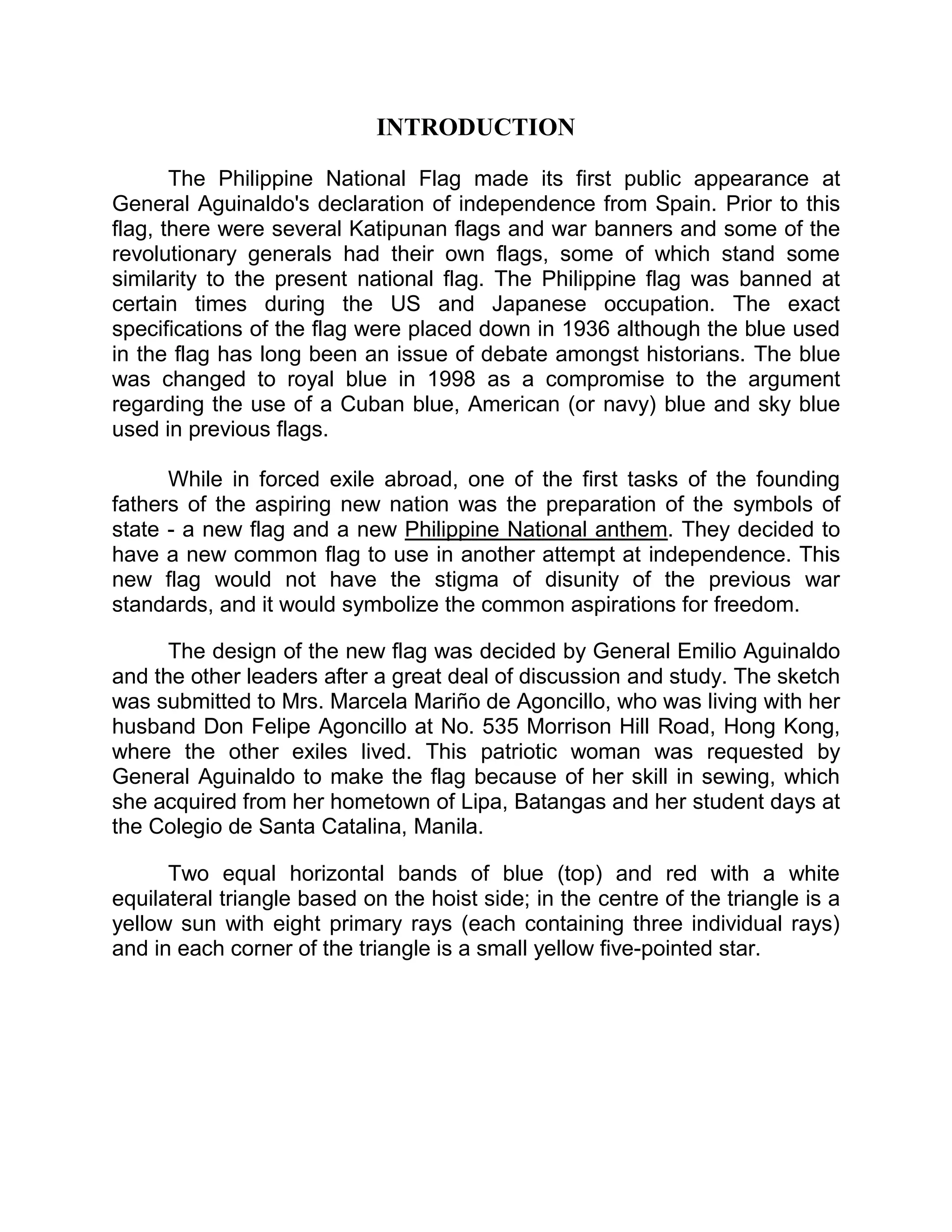 Evolution of the Philippine Flag | PDF