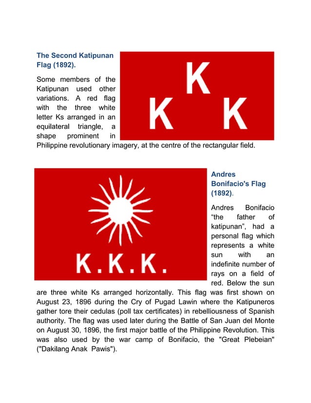 Evolution of the Philippine Flag | PDF | Death, Injury, or Military ...