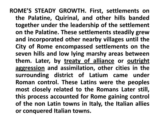 Evolution of the roman government during the early | PPT