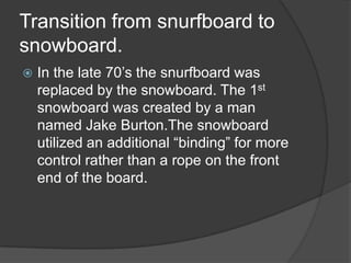 Evolution of the snowboard | PPTX