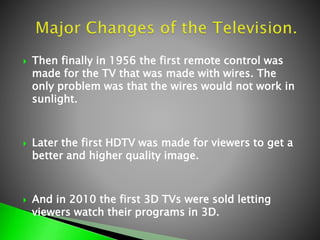 Evolution of the television!!!!! | PPTX