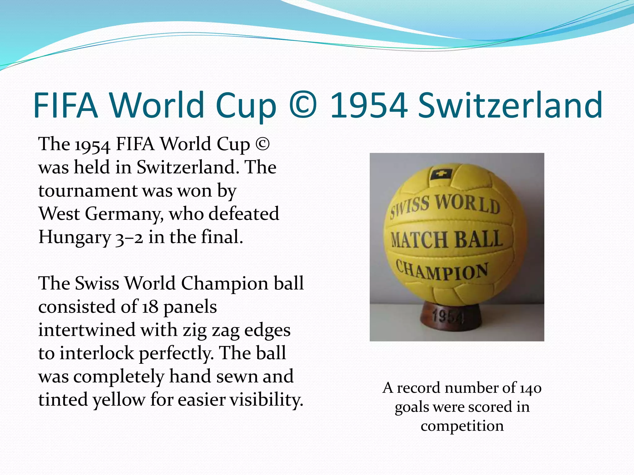 Evolution of the world cup soccer ball | PPTX