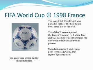 Evolution of the world cup soccer ball | PPTX