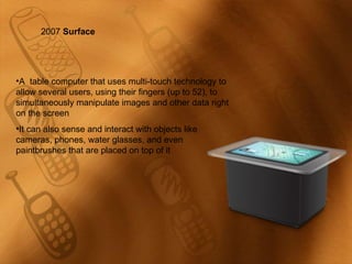 Evolution of touchscreens by aamer | PPT | Technology & Computing