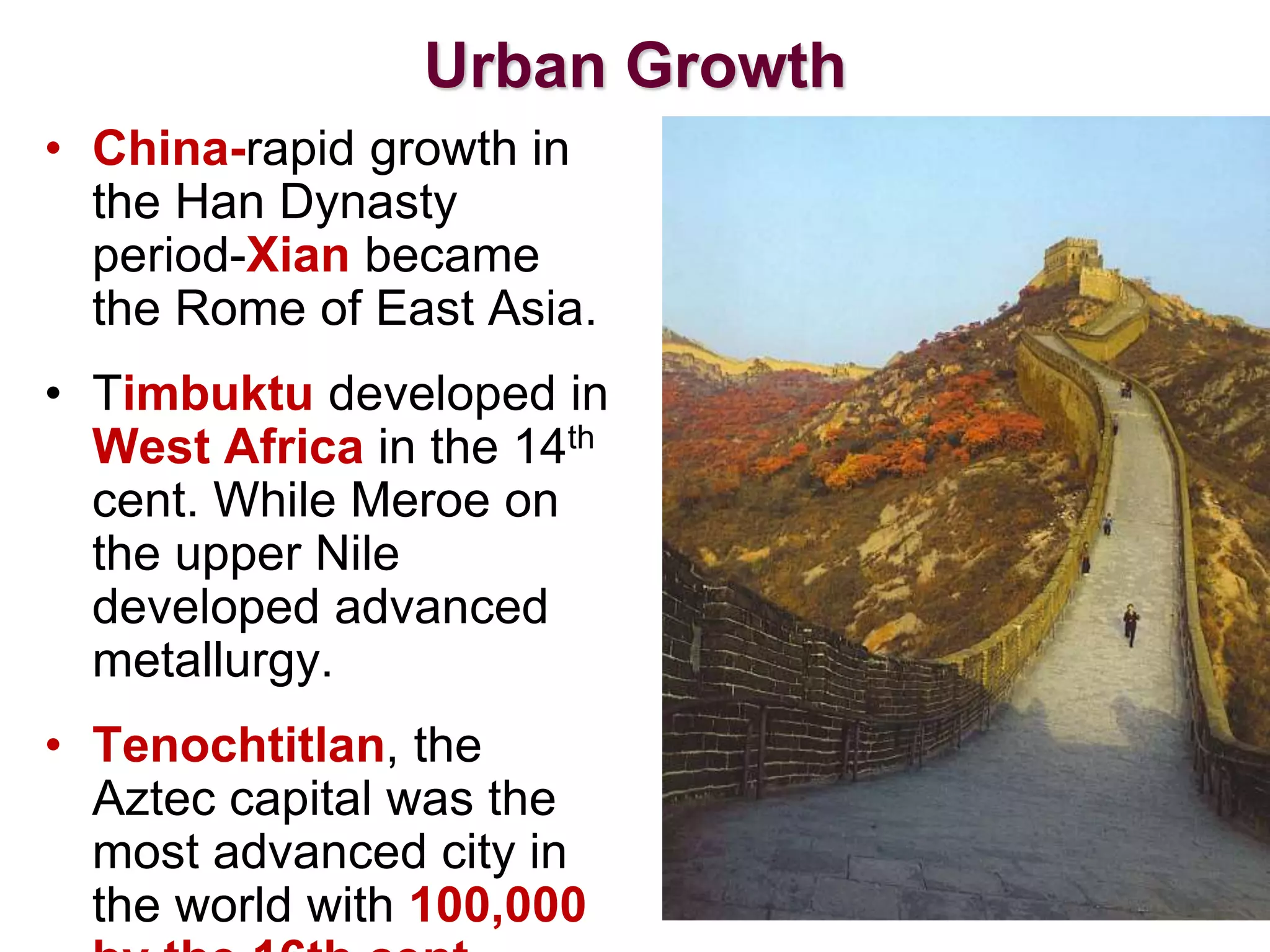 Evolution of Town, Cities and Urban: World Perspective | PPSX