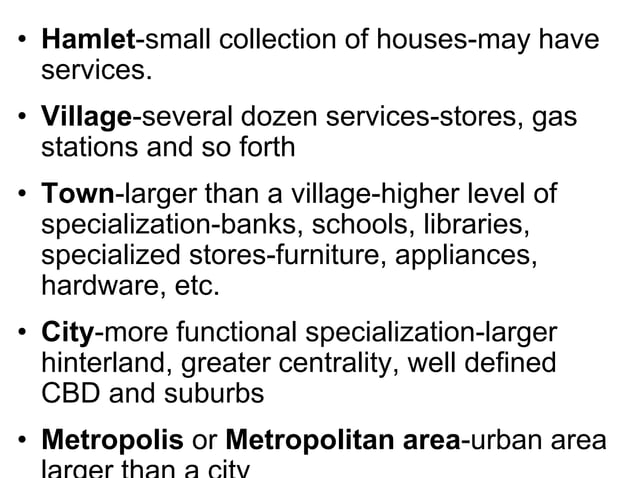 Evolution of Town, Cities and Urban: World Perspective | PPSX