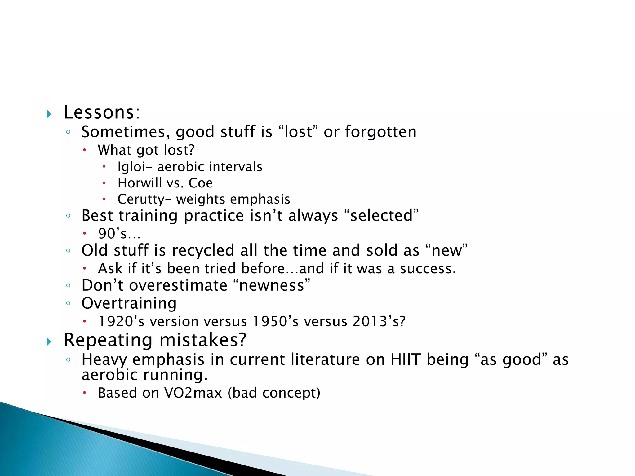 Evolution of training | PPTX