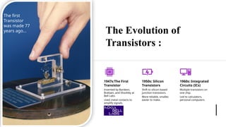 Evolution of Transistors & it's recent application in computer .pptx